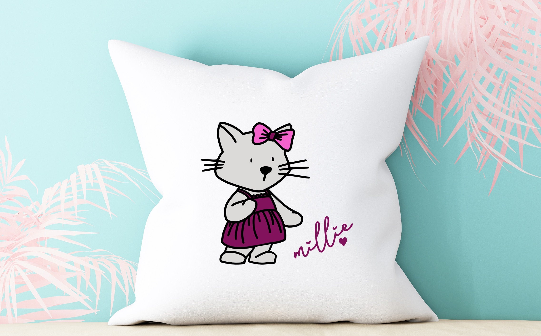 Plotter File Cat Millie, Clipart for Children in 3 File Formats - Etsy ...