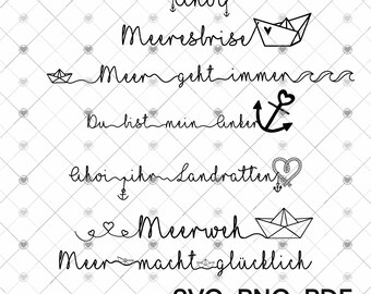 Plotter File Maritime Moin as Lighthouse and Seagulls German Welcome in ...