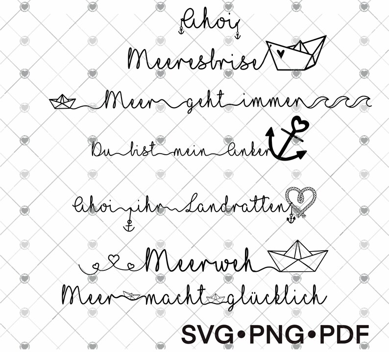 Maritime Plotterdatei maritime Schriftzüge - Etsy.de