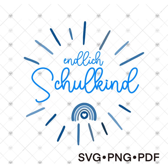 Vektordatei / SVG Einschulung Endlich Schulkind - Etsy