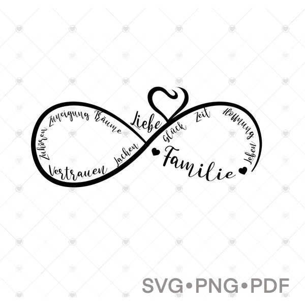 Infinity Tattoo for Family - Etsy