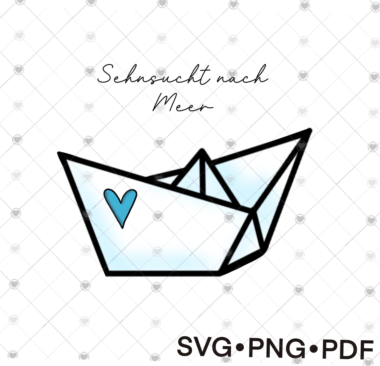 Plotterdatei Papierschiff Digistamp Sublimation - Etsy.de