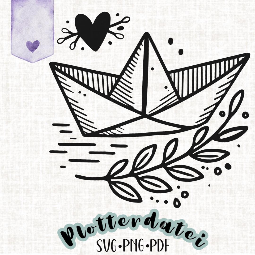 Maritime Plotter File Paper Boat Perfect for DIY Projects & Cutting ...