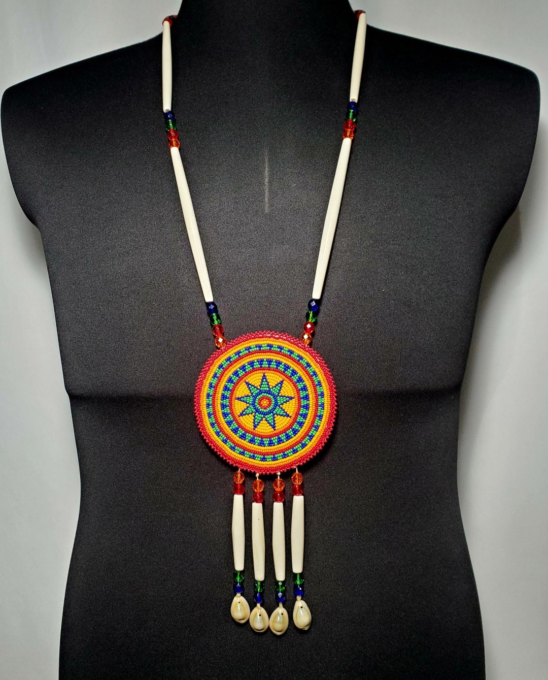 Beaded Medallion - Etsy