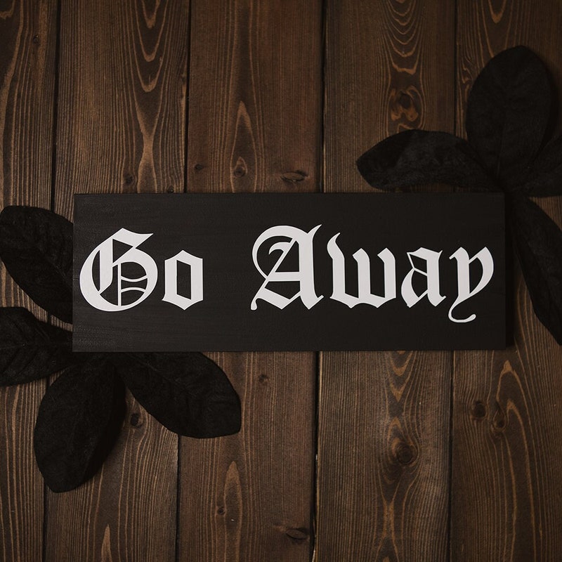 Go Away Sign - Etsy