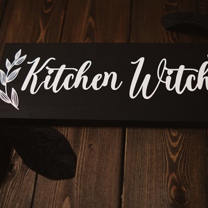 Kitchen Witch Sign | Kitchen Witch Decor | Halloween | Goth Decor ...