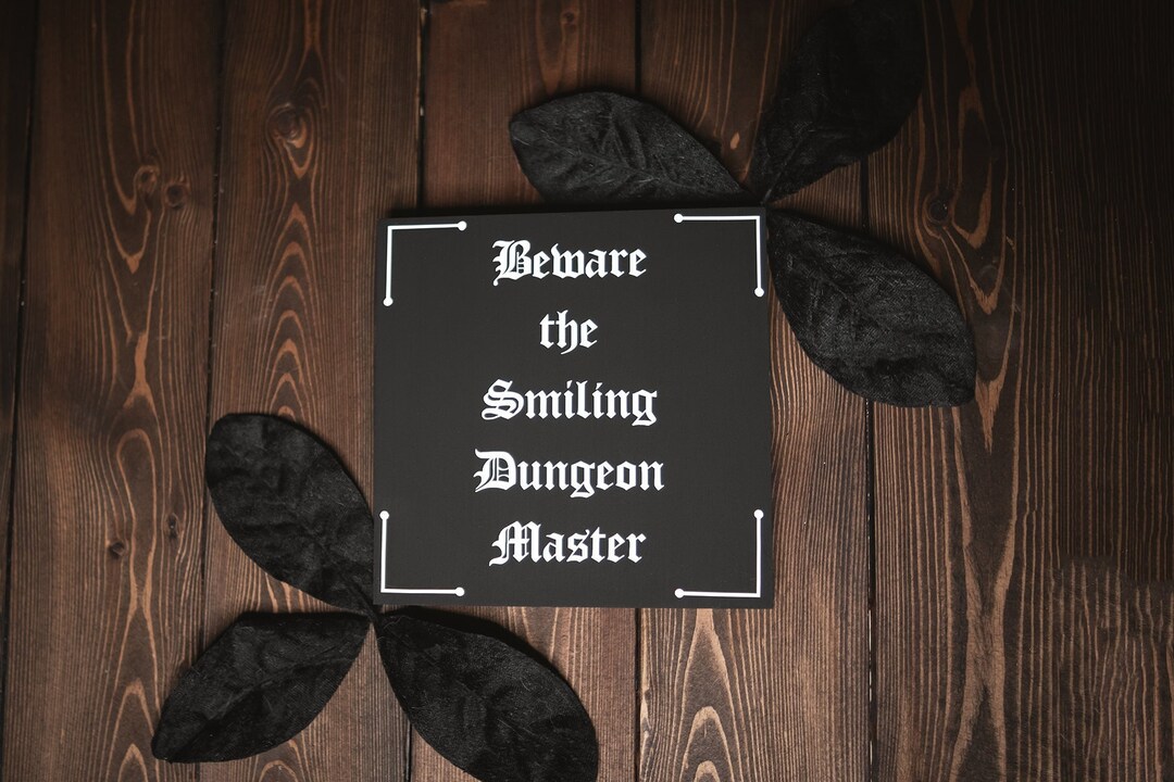 Beware Smiling DM Wood Sign | D&D, Nerdy Home Decor - Etsy