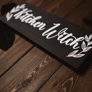 Kitchen Witch Sign | Kitchen Witch Decor | Halloween | Goth Decor ...