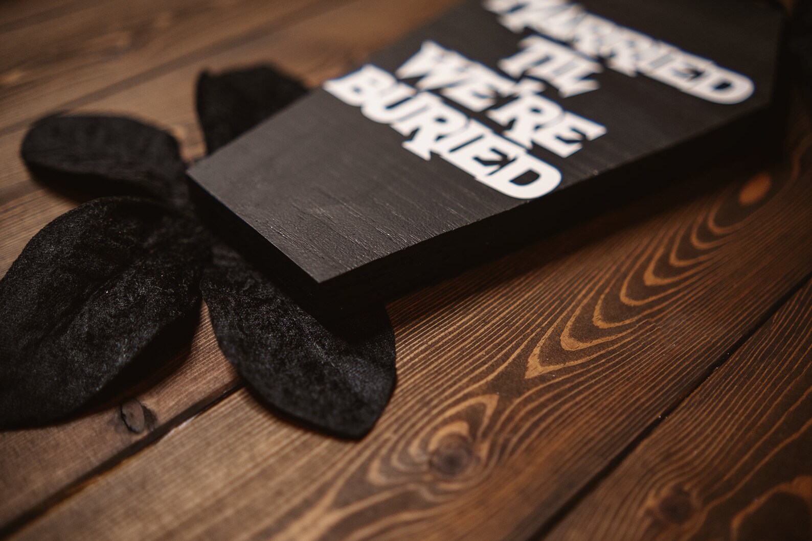 Til We're Buried Sign Coffin Wood Sign Horror Goth - Etsy