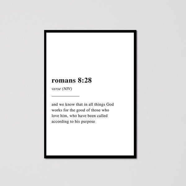 Romans 8 28 - Etsy