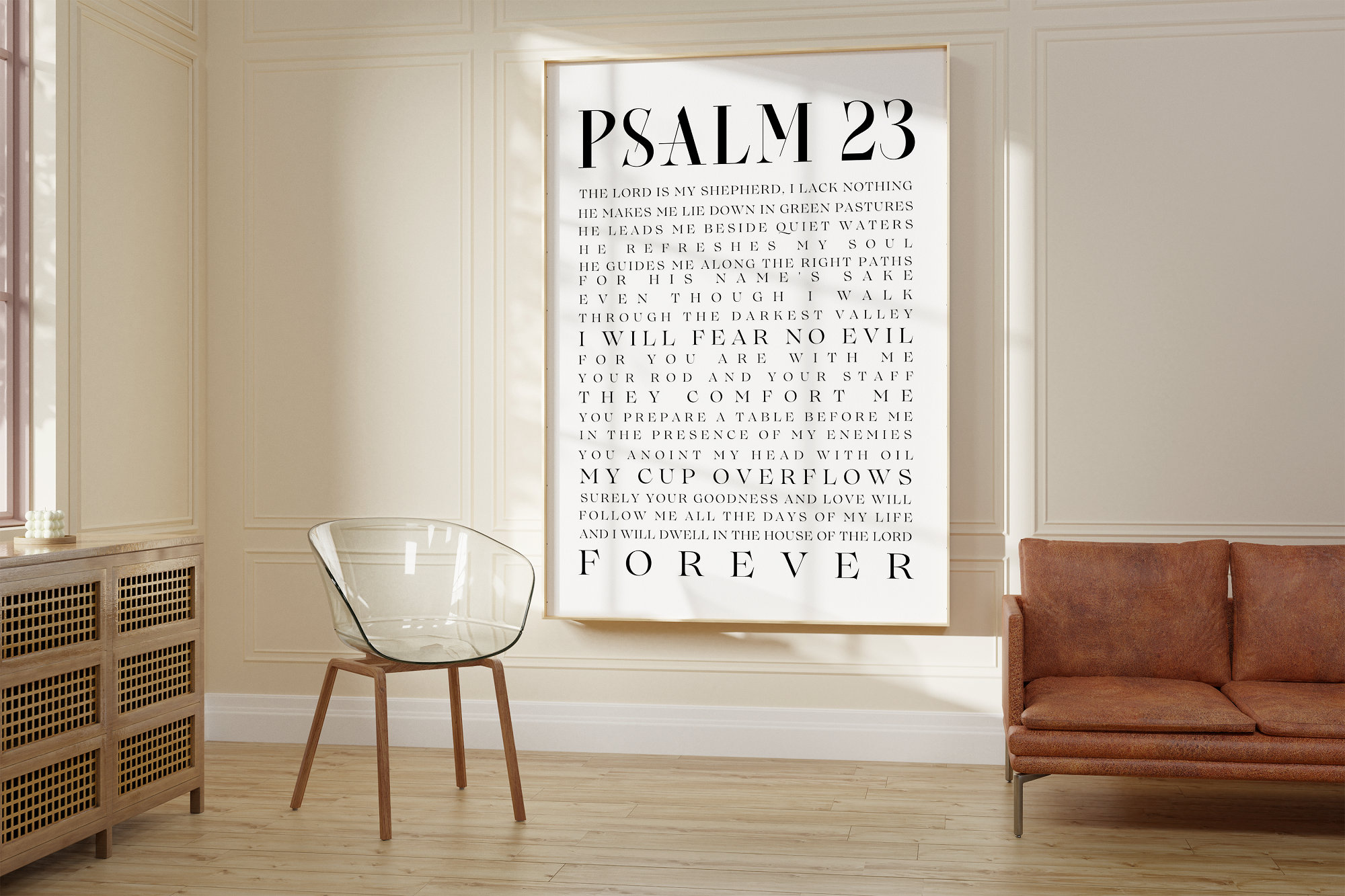 Psalm 23 Wall Art Psalm 23 Printable Scripture Decor Psalm - Etsy