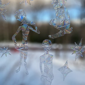 Alien Window Cling, Set of 21, Stop Bird Strikes, Rainbow Maker Prism ...