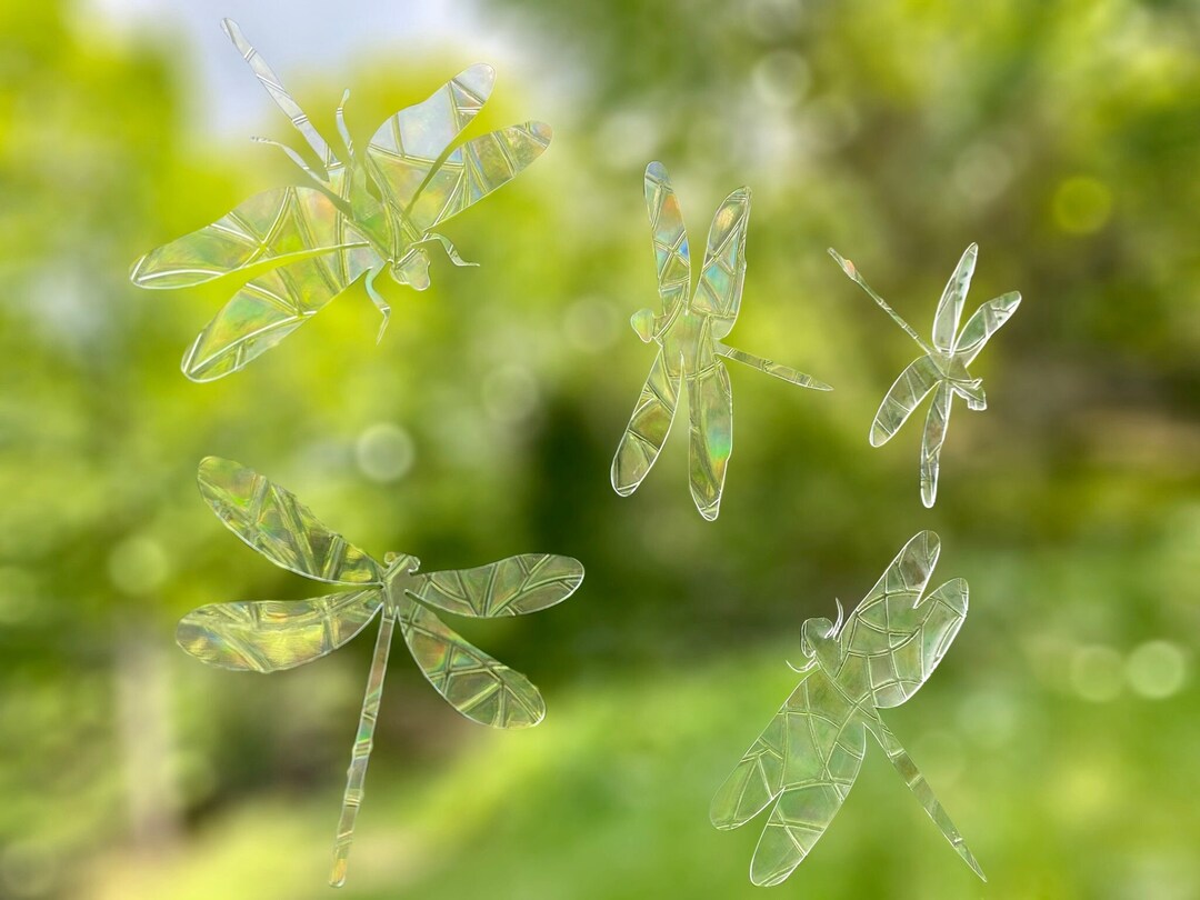 Dragonfly Window Clings, Stop Bird Strikes, Rainbow Maker Prism ...