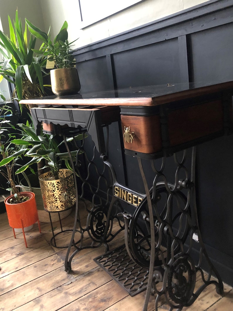 Vintage Singer Sewing Machine Bathroom Vanity Unit - Etsy