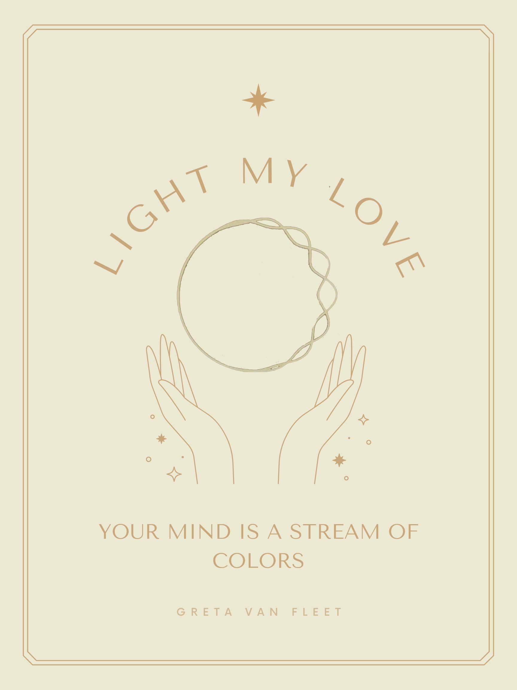 Greta Van Fleet, Light My Love, Wall Poster Digital Download Digital ...