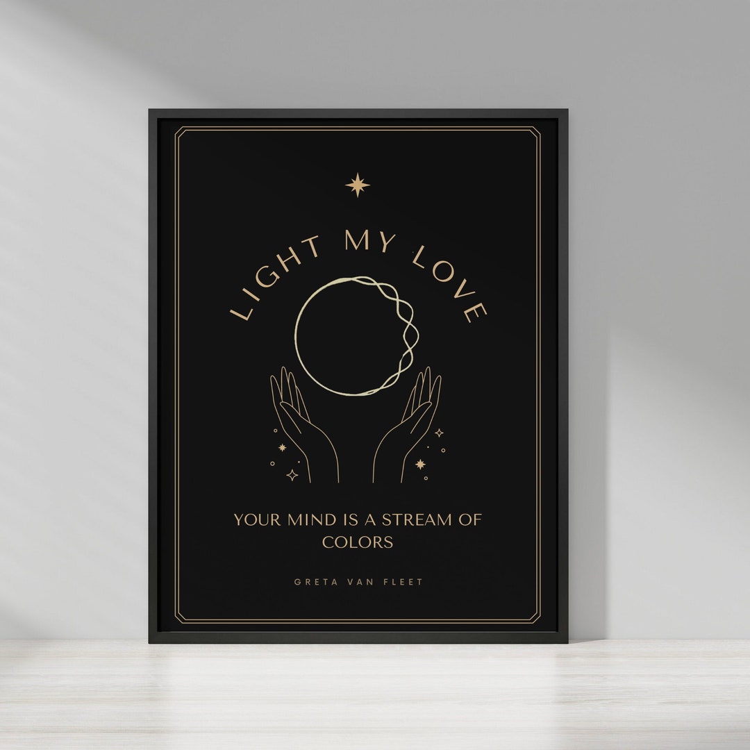 Greta Van Fleet, Light My Love, Wall Poster Digital Download Digital ...