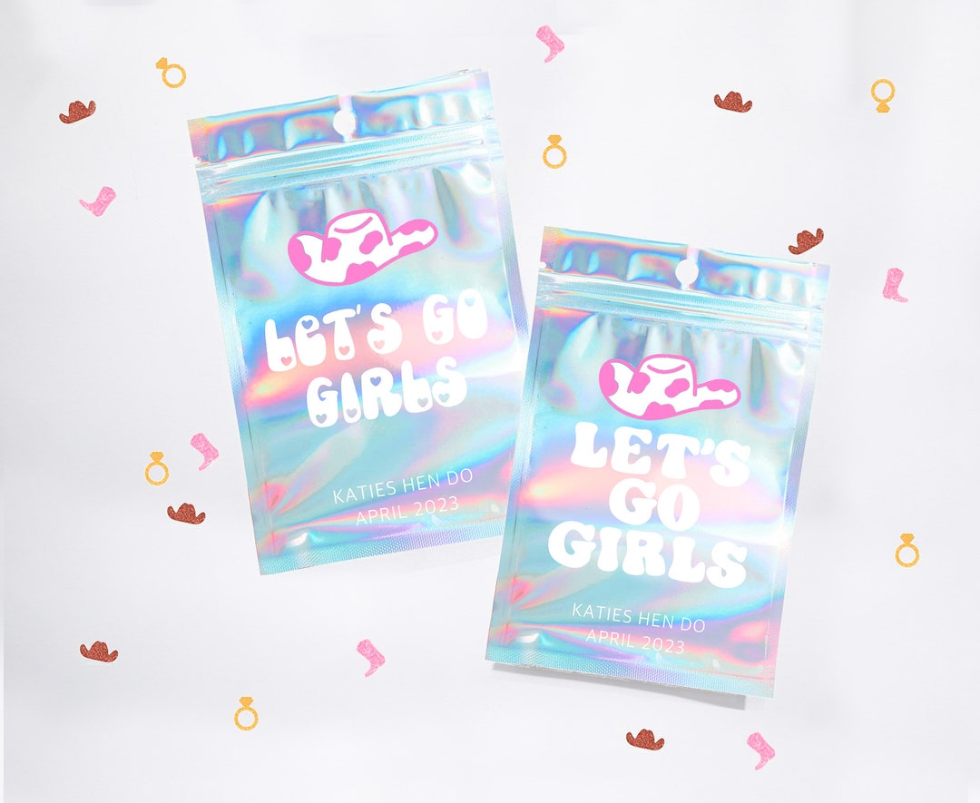 Let's Go Girls Hearts Recovery Kit - Personalised Hangover Kit - Hen ...