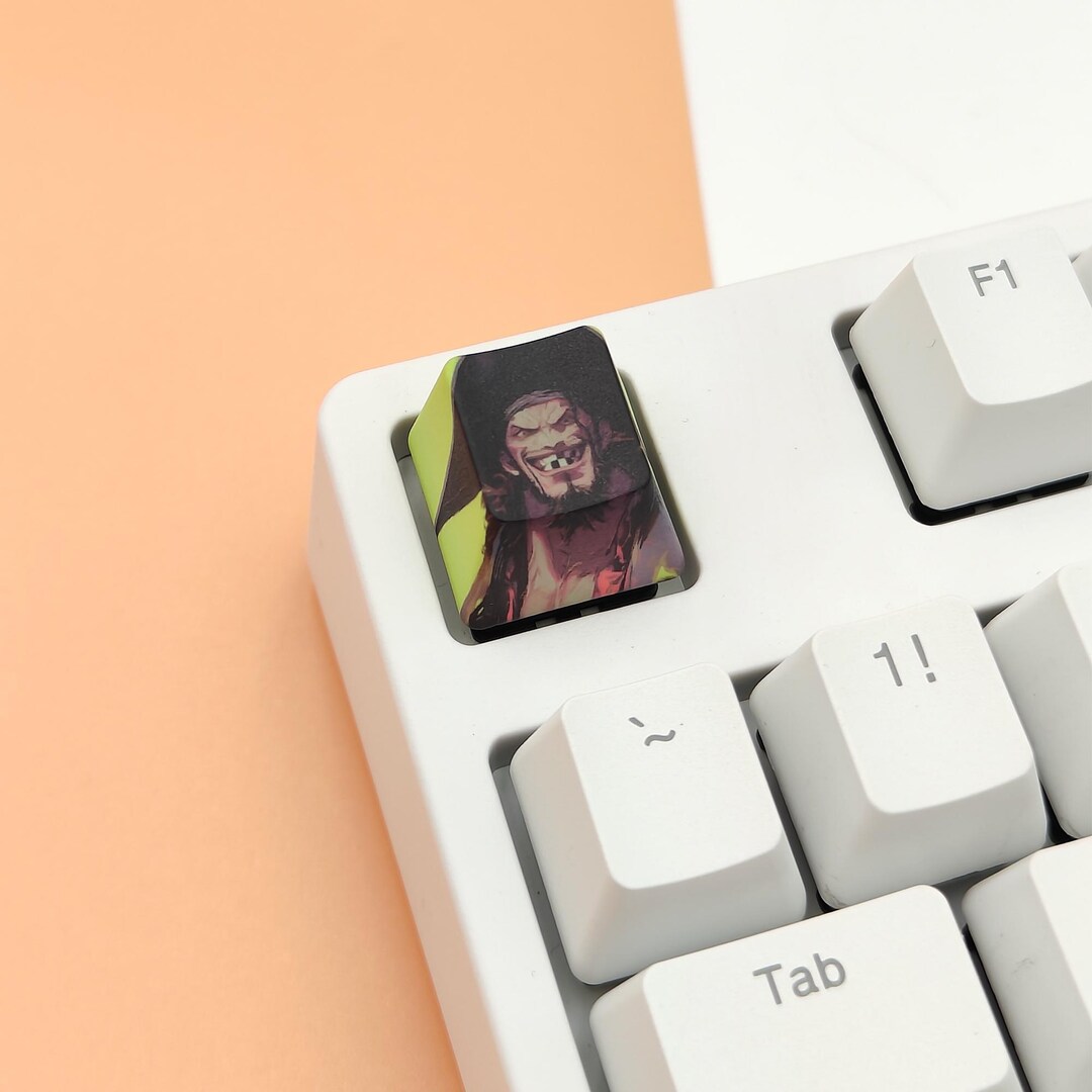 Custom One Piece Keycaps,marshall D Teach PBT Keycaps,shichibukai ...