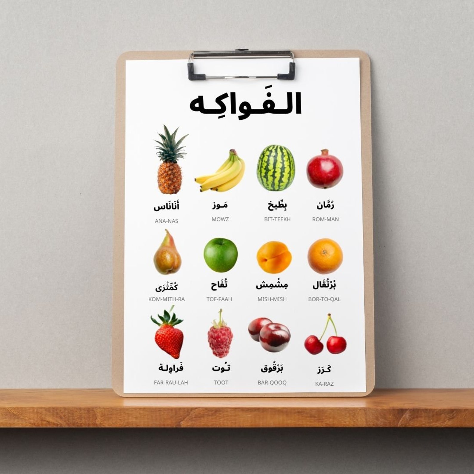 Fruit Education Printable Homeschool Resources Learning - Etsy