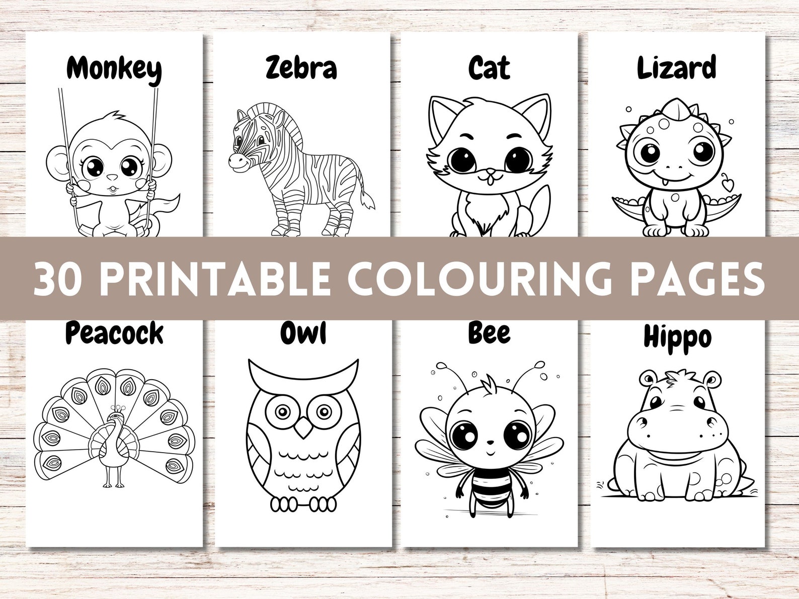 Animal Colouring Book Printable, Kids Colouring, Animal Coloring ...