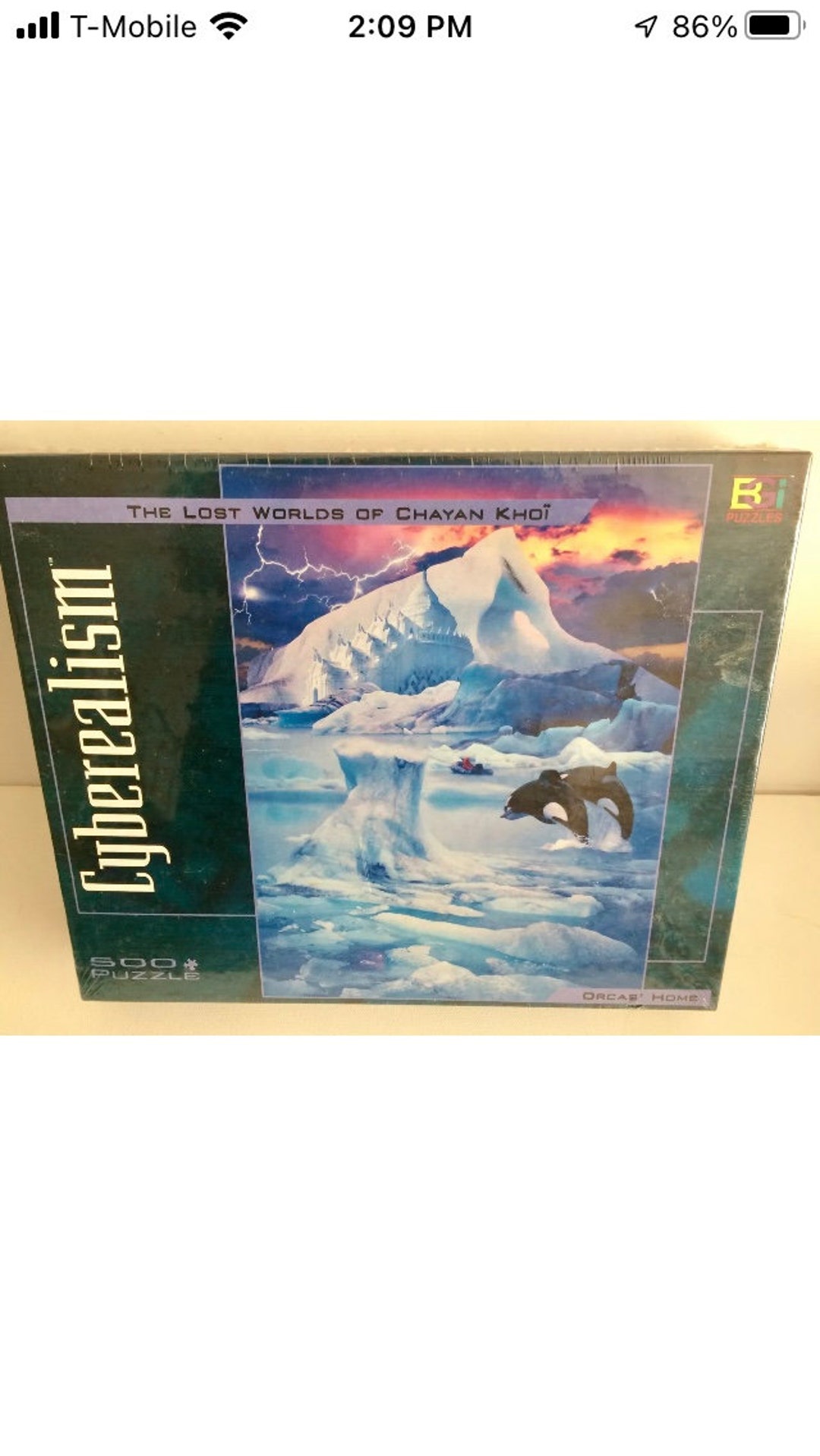 Cyberealism the Lost Worlds of Chayan Khoi "orcas' Home" 500 Pc Jigsaw ...