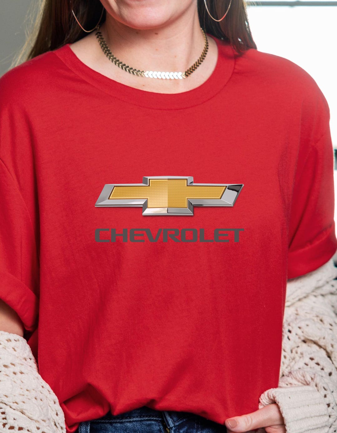 Chevrolet Logo T-shirt, Best Car Logo Gifts, Chevrolet Gift, Chevrolet ...