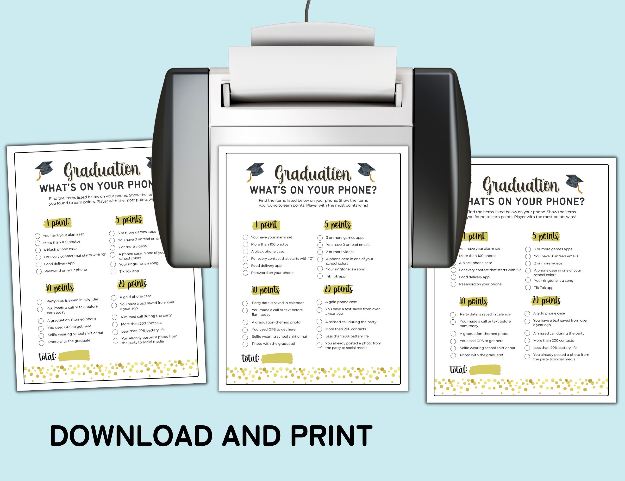 Graduation What's on Your Phone Game, Graduation 2023, Graduation ...