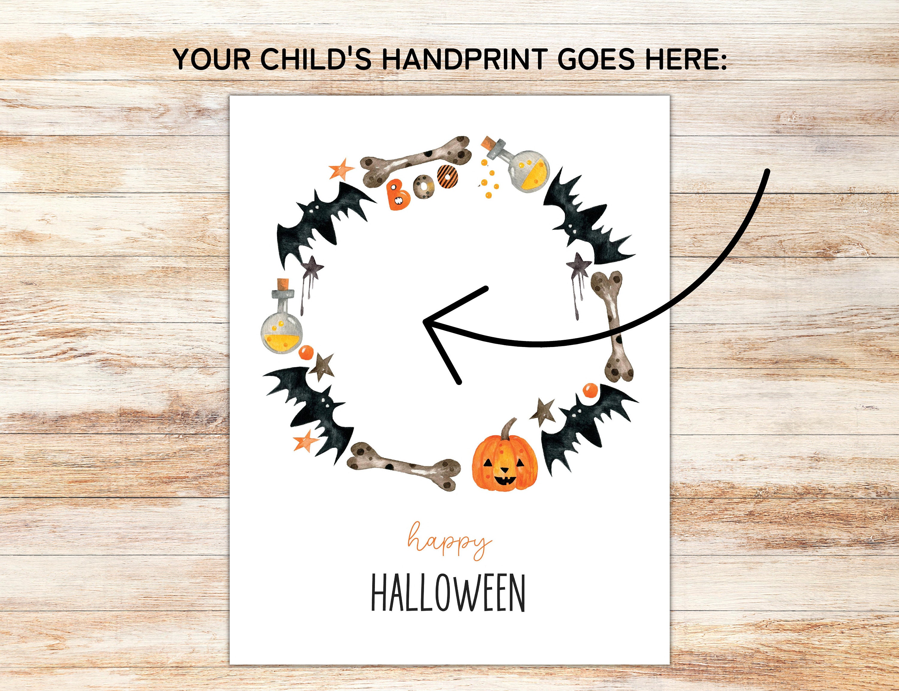 Halloween Handprint Art, Fall Handprint Craft, Toddler Handprint Art ...