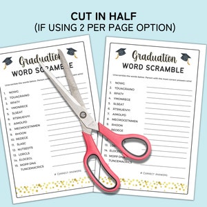 Graduation Word Scramble Game, Graduation 2023, Graduation Printable ...