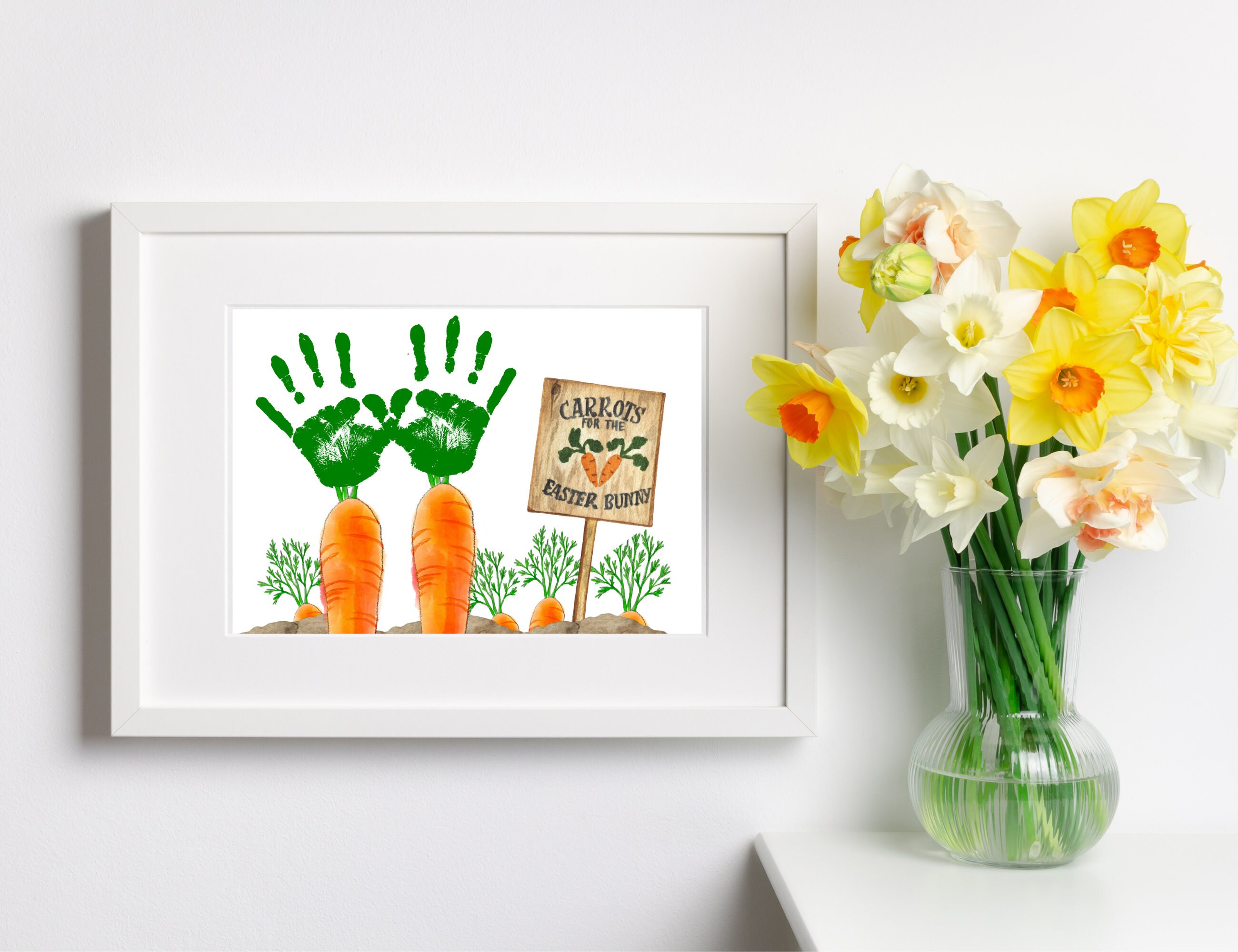 Easter Handprint Art, Printable Handprint Craft, Easter Printables for ...