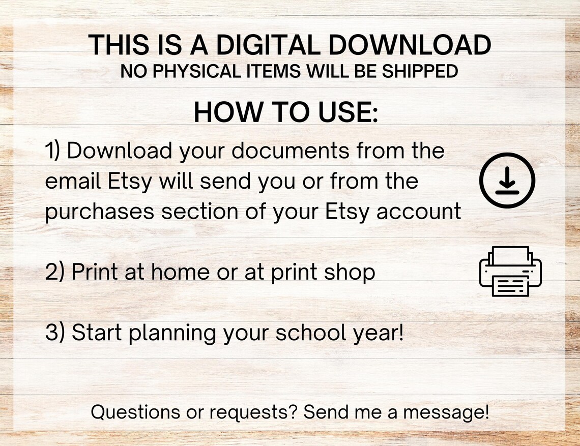 Printable Homeschool Planner, Undated Teacher Planner, Homeschool ...