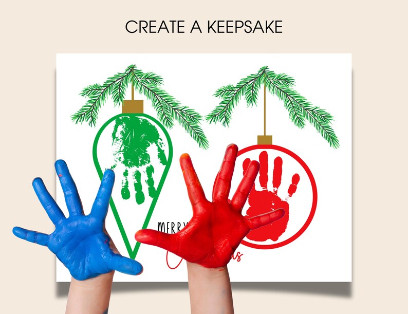 Christmas Handprint Art, Christmas Handprint, Handprint Craft, Toddler ...