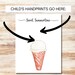 Summer Handprint Art, Ice Cream Cone Handprint Craft, Printable Summer ...