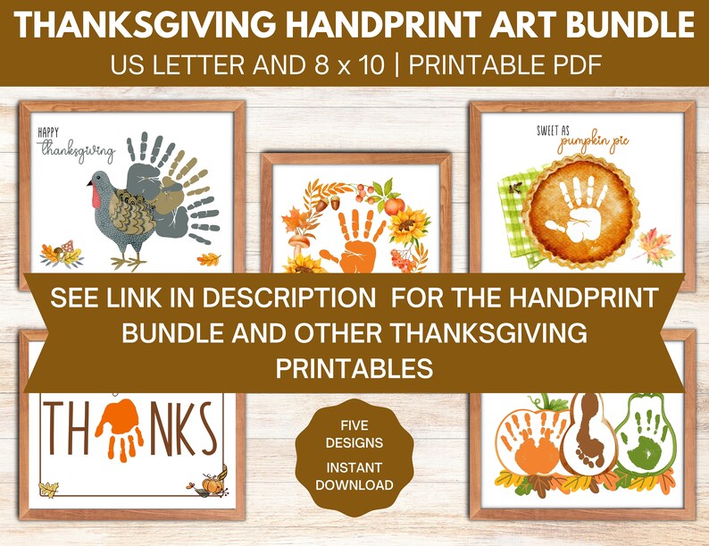 Thanksgiving Handprint Art, Fall Handprint Craft, Toddler Handprint ...