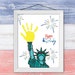 Fourth of July Handprint Art, Printable Summer Keepsake, Statue of ...