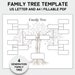 Family Tree Template 4 Generation, Family Tree Chart, Printable for ...