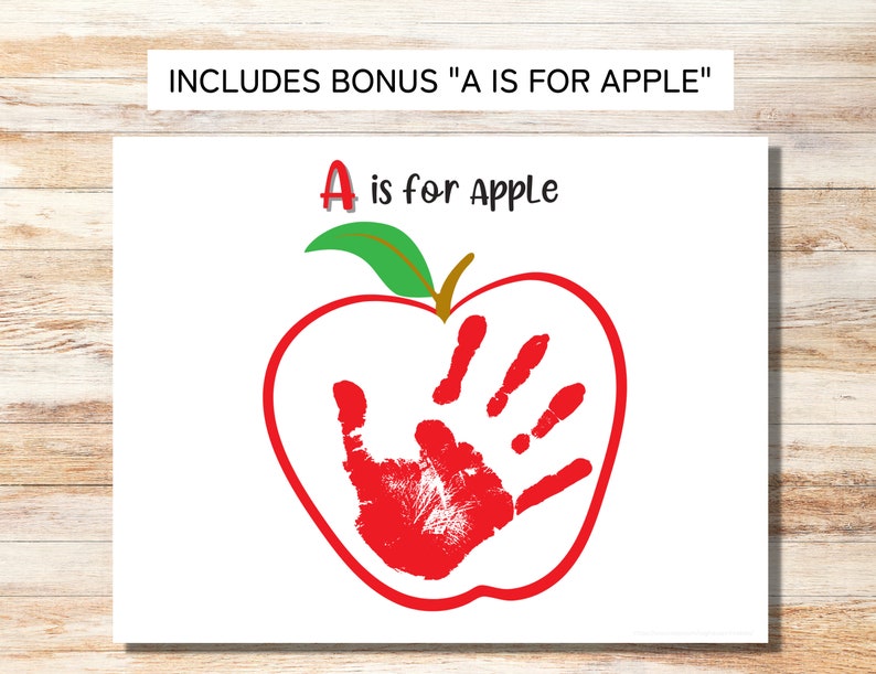 First Day of Kindergarten Handprint Art, First Day of School, Handprint ...