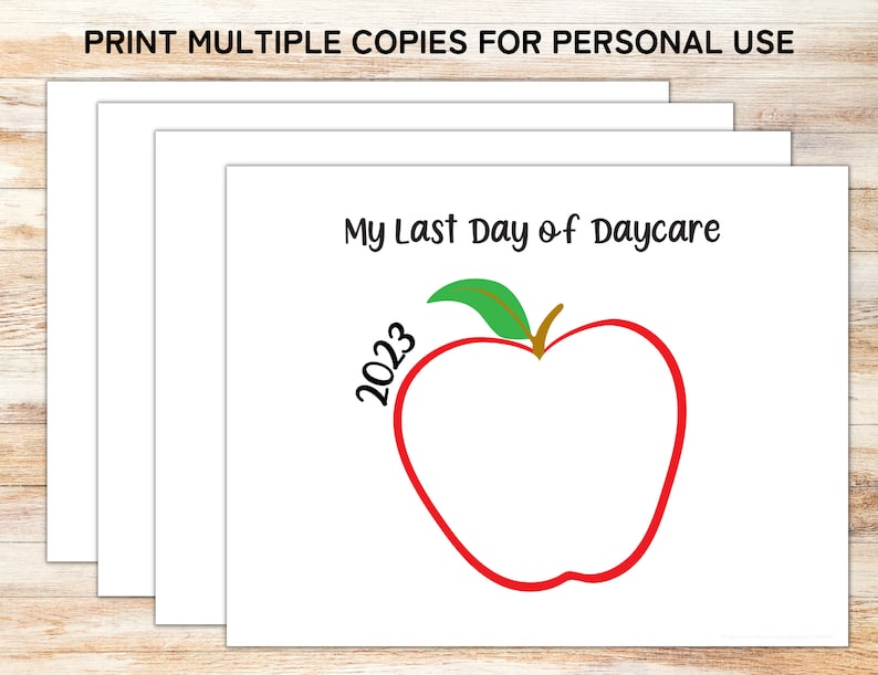 Last Day of Daycare Handprint Art, Last Day of School, Handprint Craft ...