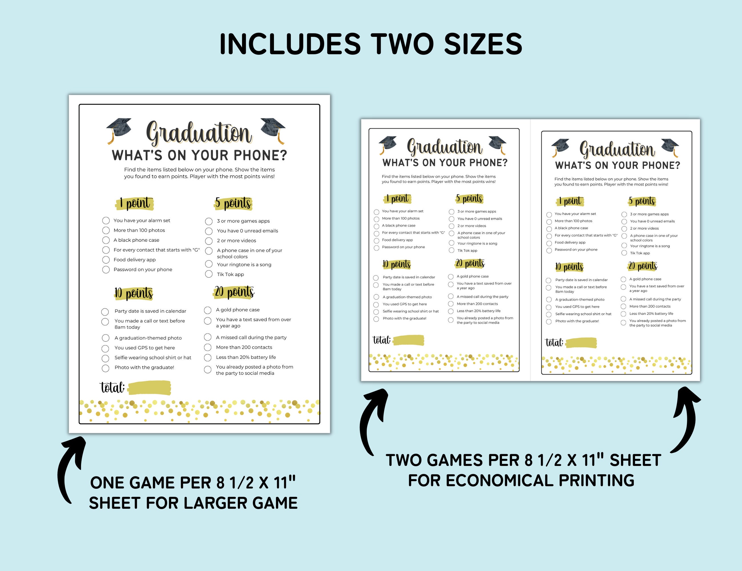 Graduation What's on Your Phone Game, Graduation 2023, Graduation Printable Games, Icebreaker ...