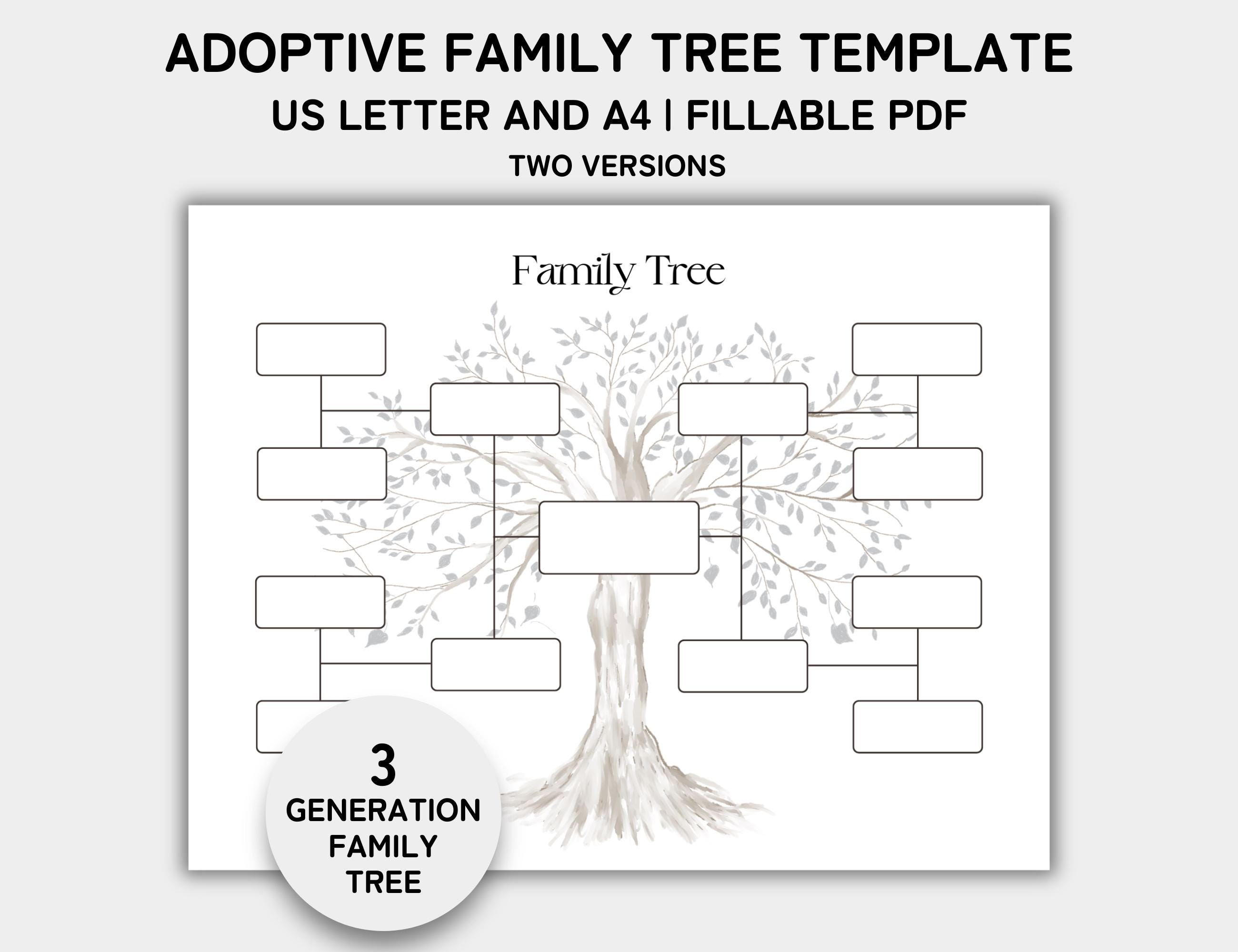 Family Tree Template 3 Generations 3 Generation Family Trees