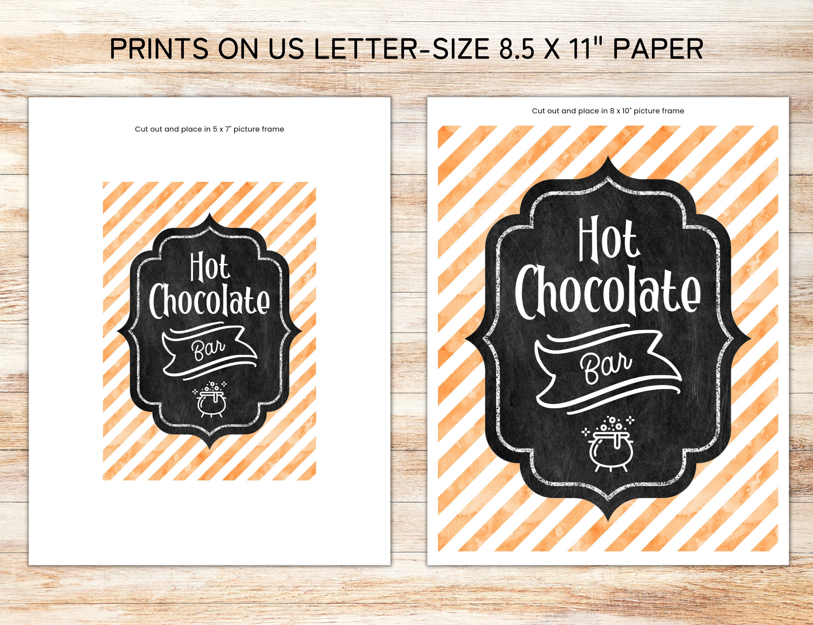 Halloween Hot Chocolate Bar Sign and Labels for Hot Cocoa Bar ...