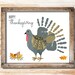 Thanksgiving Handprint Art, Fall Handprint, Turkey Handprint Craft ...