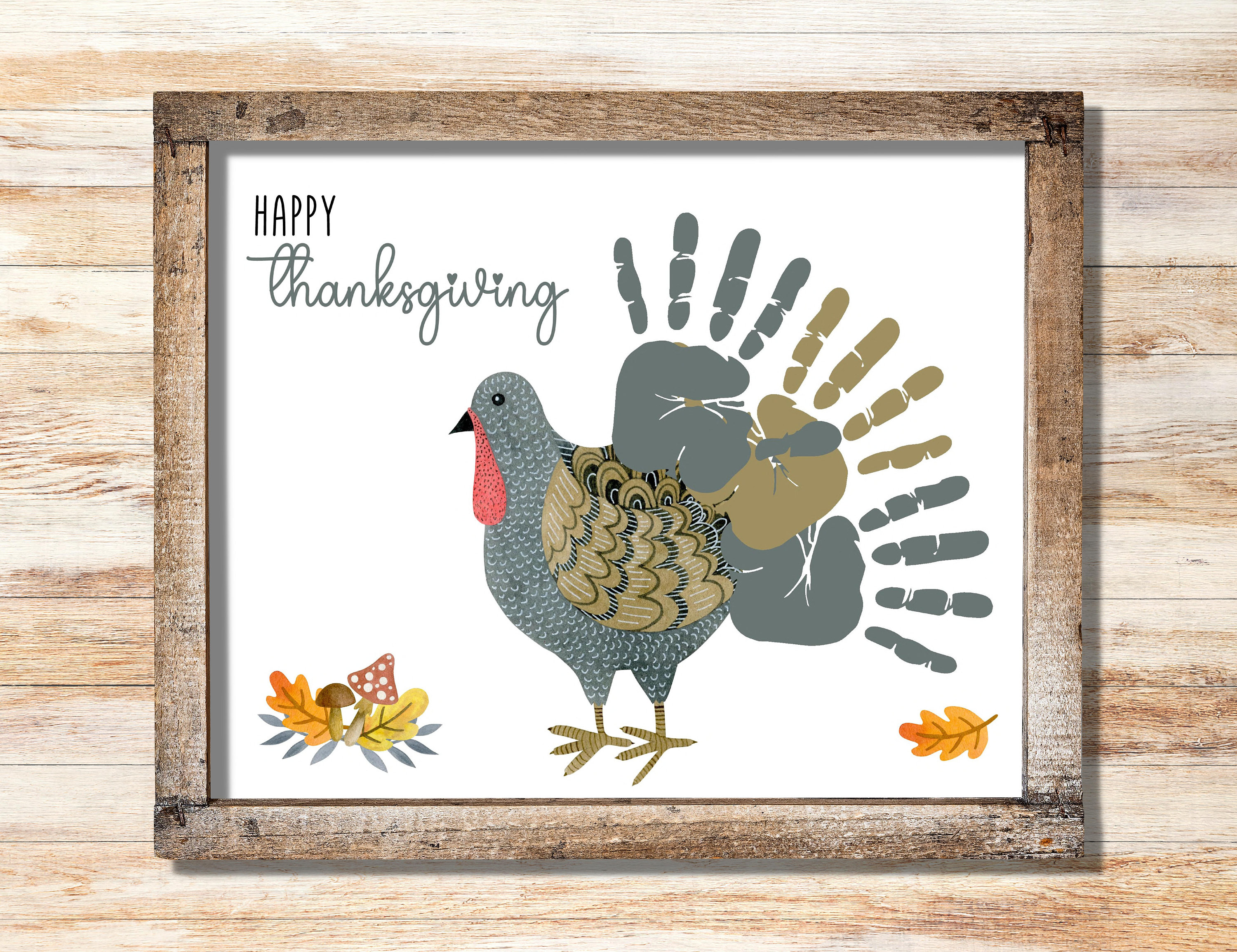 Thanksgiving Handprint Art, Fall Handprint, Turkey Handprint Craft ...
