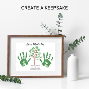 Father's Day Handprint Art, Printable Handprint Craft, Handprint ...