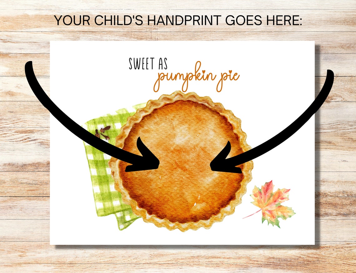 Thanksgiving Handprint Art Fall Handprint Pumpkin Craft - Etsy