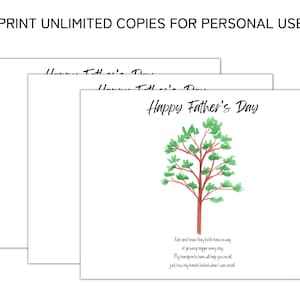 Father's Day Handprint Art, Printable Handprint Craft, Handprint ...