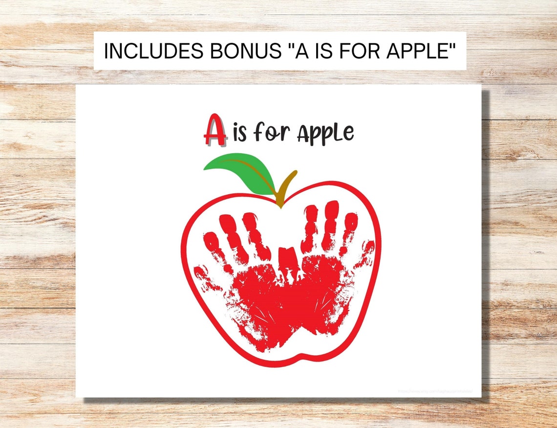 First Day of Kindergarten Handprint Art First Day of School - Etsy