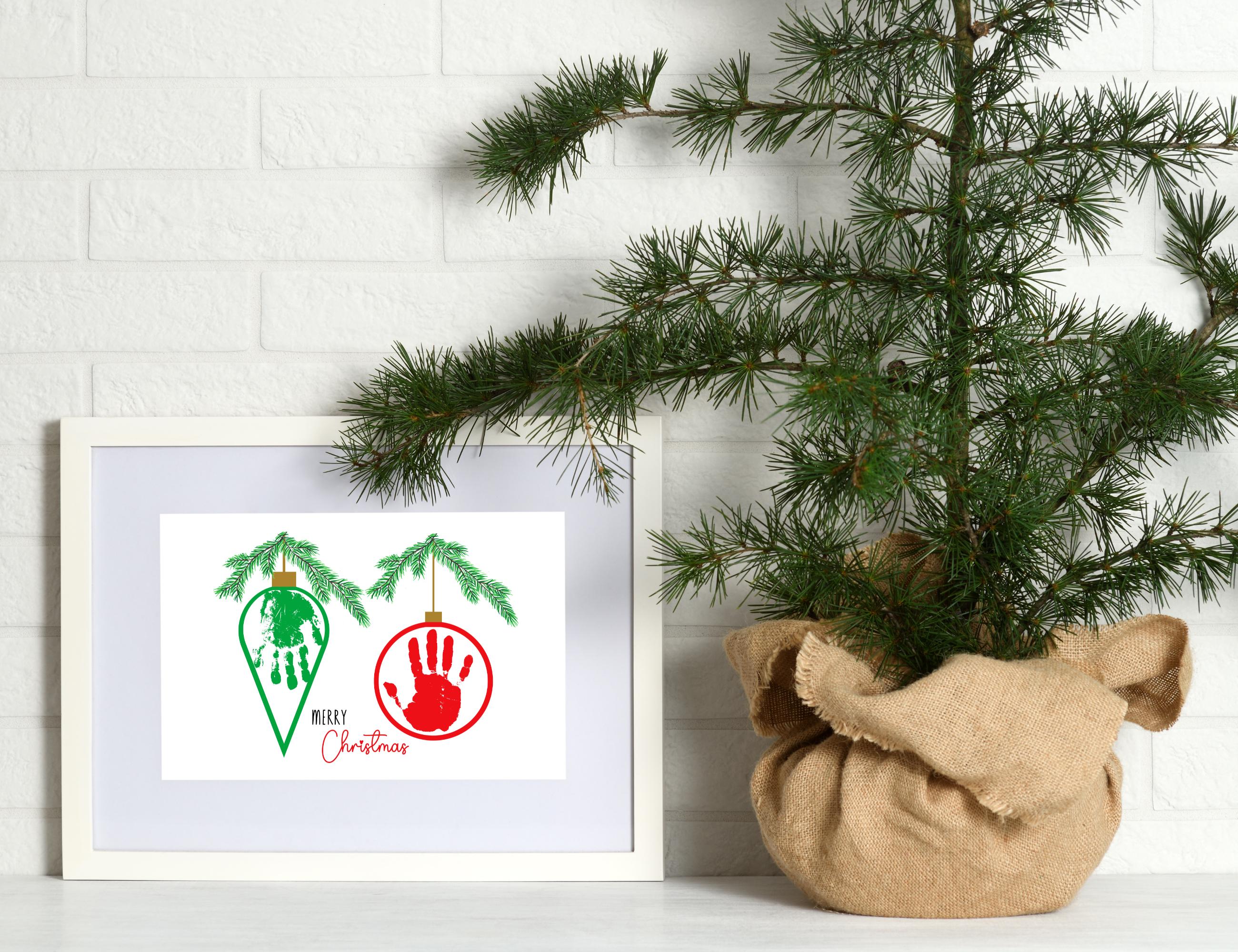 Christmas Handprint Art, Christmas Handprint, Handprint Craft, Toddler ...