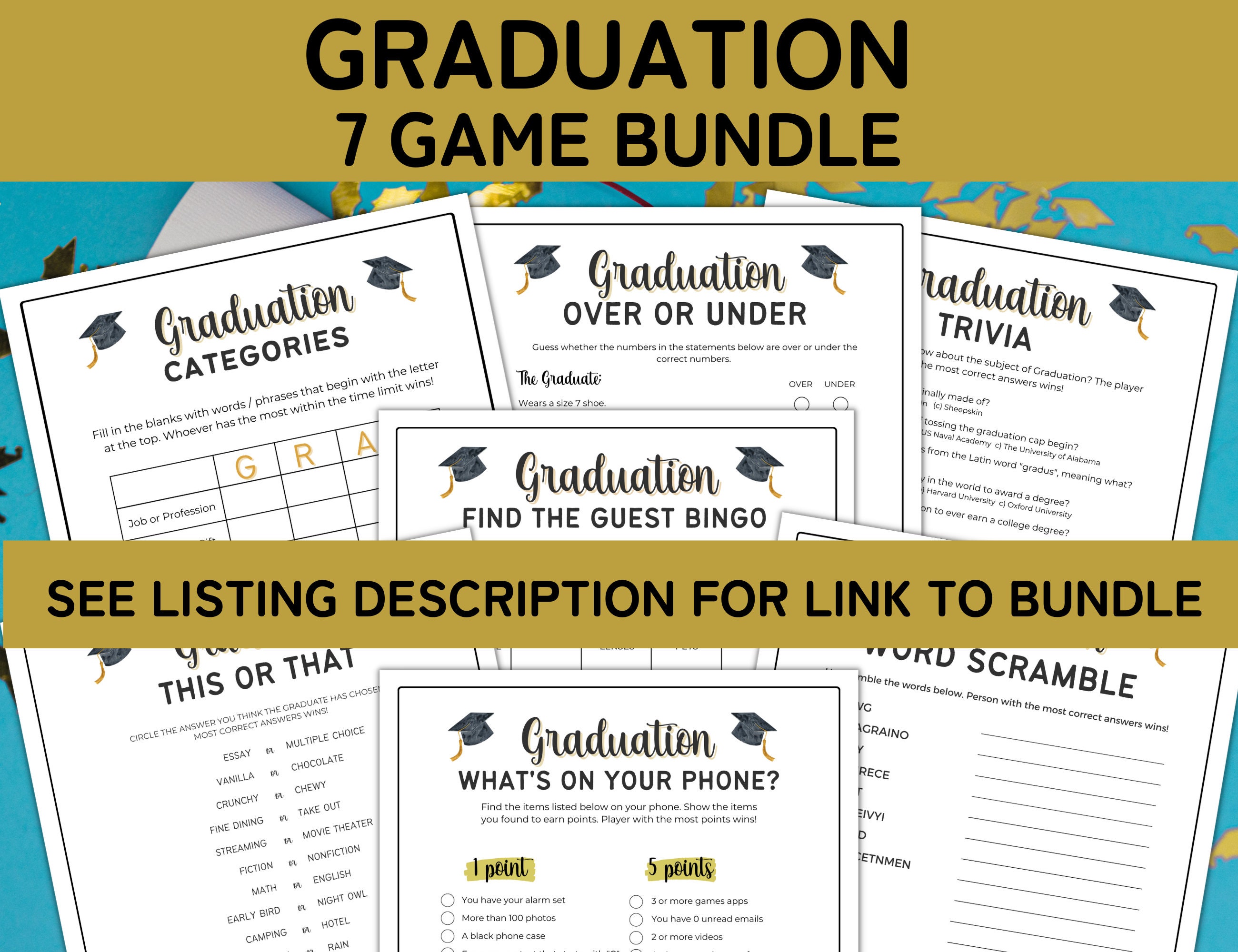 Graduation What's on Your Phone Game, Graduation 2023, Graduation Printable Games, Icebreaker ...
