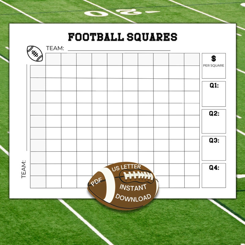 Superbowl Pool Sheet - Etsy